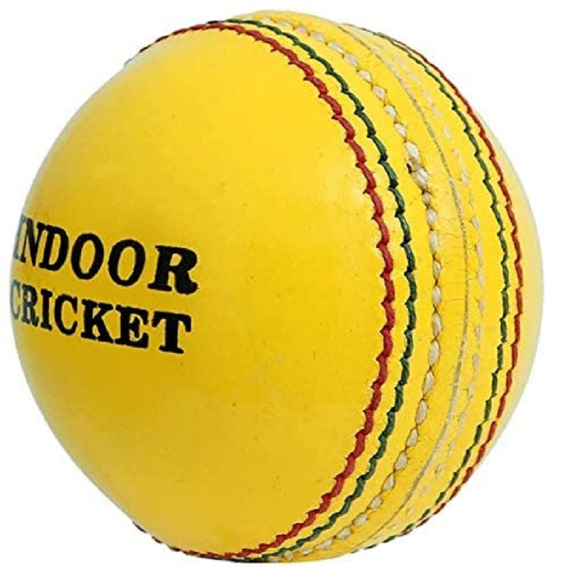 CW Indoor Yellow Cricket Balls Set 2 Piece Ball Yellow Leather Ball ...